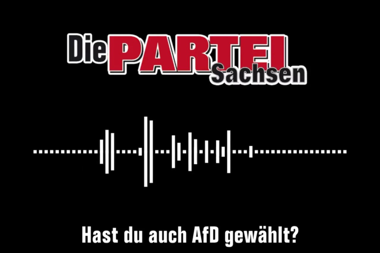 Empörung über antideutsche und Anti-AfD-Werbung von Die Partei ...